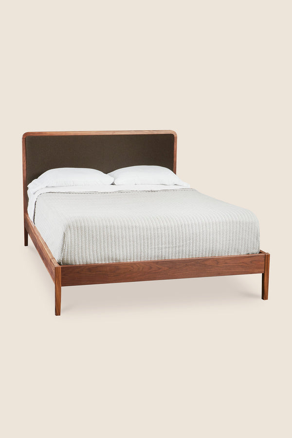 Dune Upholstered Bed - Walnut