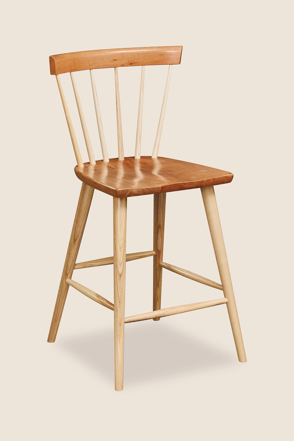 Boston Stool - Cherry and Ash