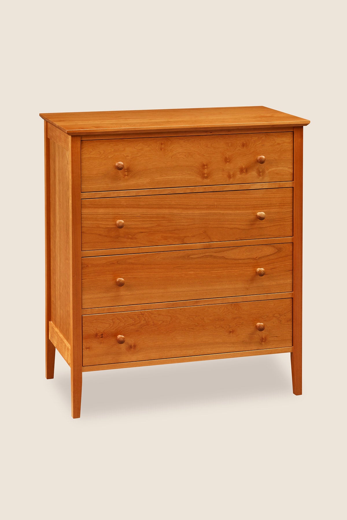 Shaker Four Drawer Chest - Cherry