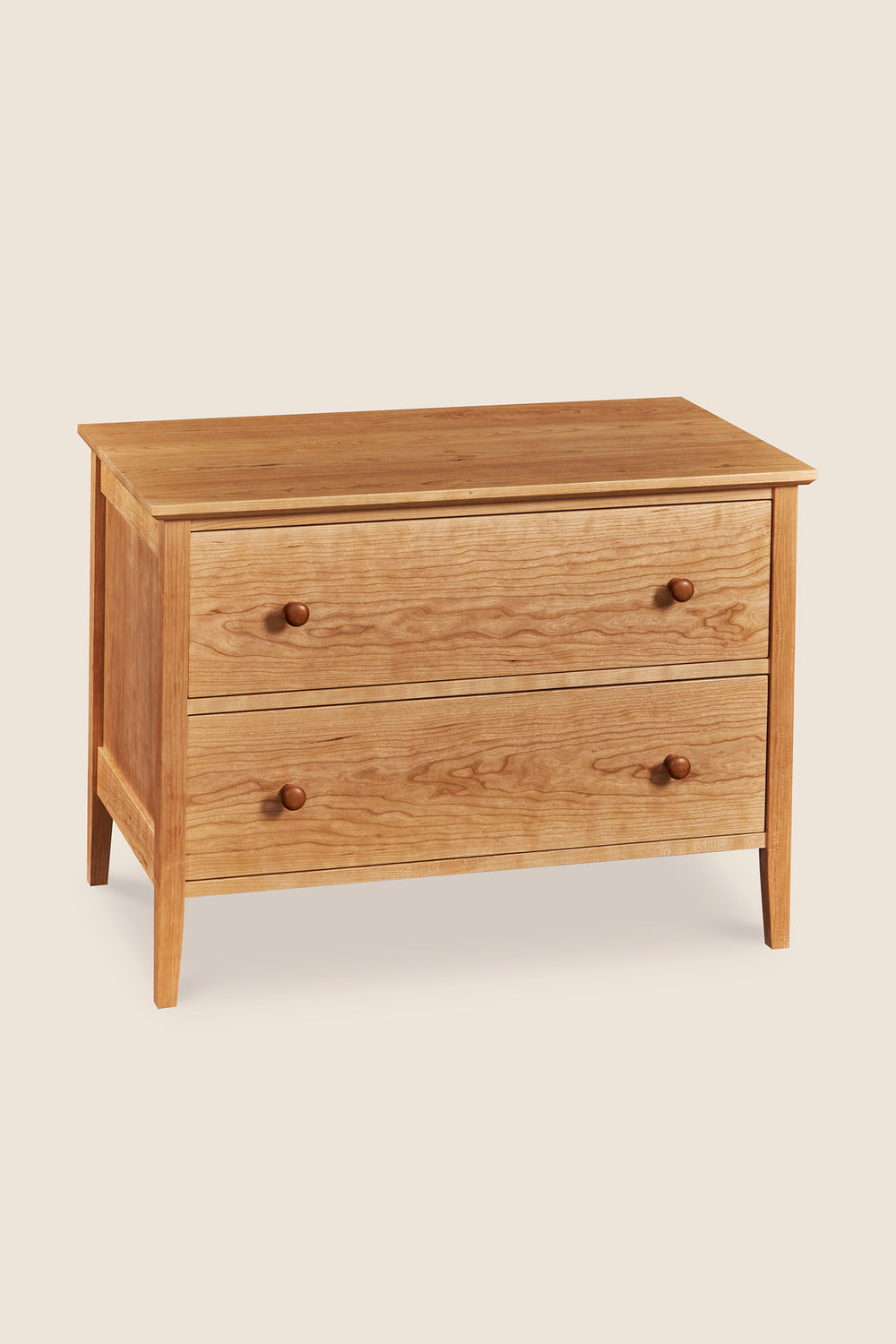 Shaker Two Drawer Chest - Cherry